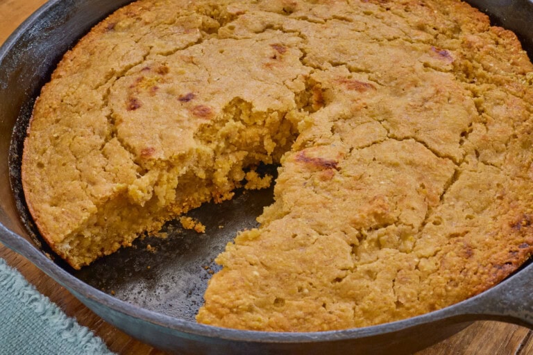Easy Vegan Skillet Banana Cornbread with Maple Walnut Butter ...