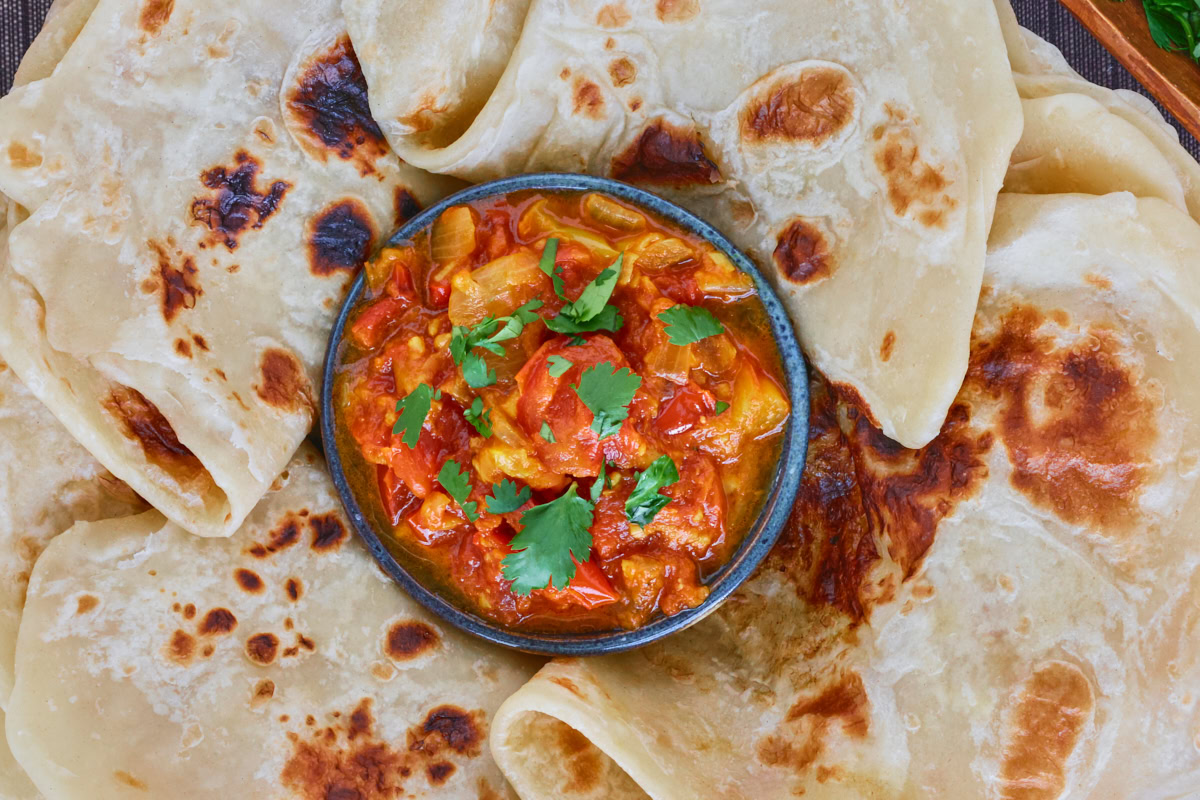 Mauritian Farata: Soft, Flaky, Layered Flatbread Recipe ...